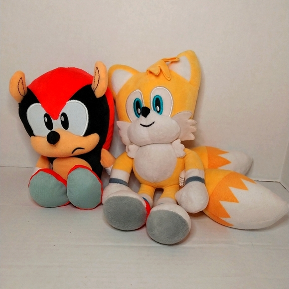 unsure | Toys | Sonic The Hedgehog Mighty And Tails Plush Lot | Poshmark